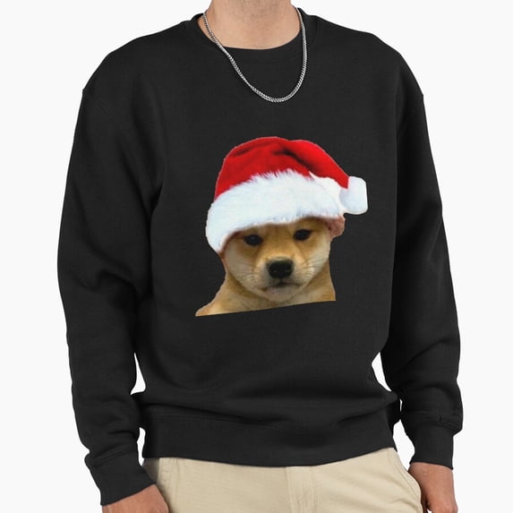 Dog Christmas Meme Holiday Graphic Unisex Sweatshirt Retro Vintage ...