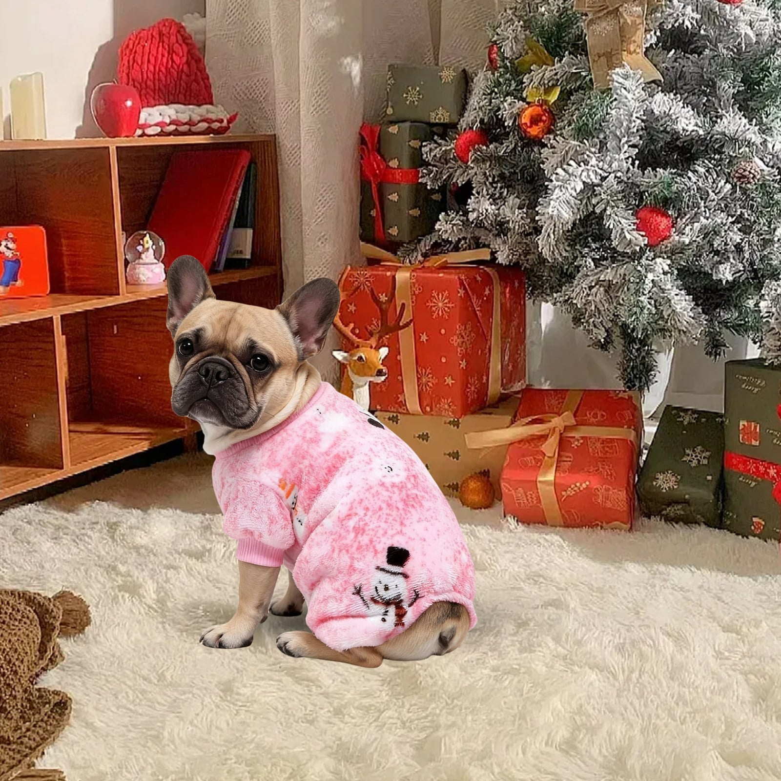 Dog Christmas Pajamas Puppy_Onesies Small Dogs Soft Warm Pet Clothescat ...