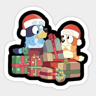Dog Christmas Sticker Bluey Stickers For Kids, Bluey Stickers Party ...