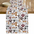 Dog Claws Table Runner - 70 Inch Long Pet Cat Cartoon Cute Animal Bone ...