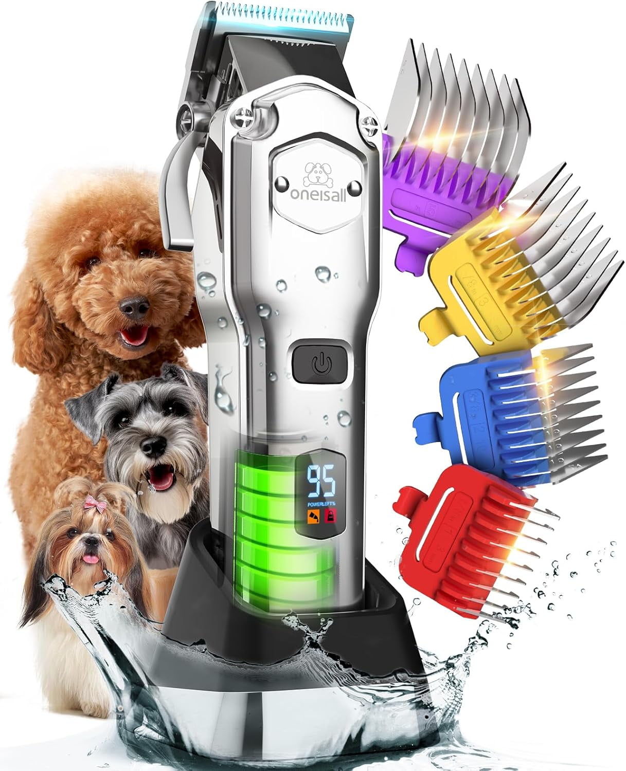 Dog Clippers for Grooming Thick Hair Professional,Cordless/Low Noise ...