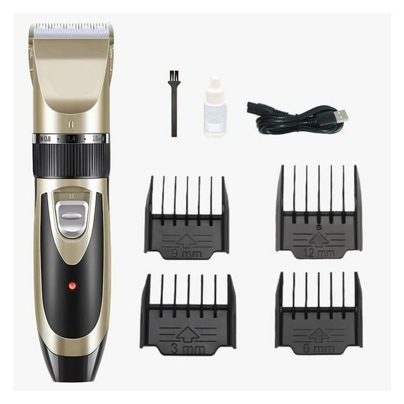 Dog Clippers Low-Noise Pet Grooming Tool Cat Animal Hair Cutter Trimmer ...
