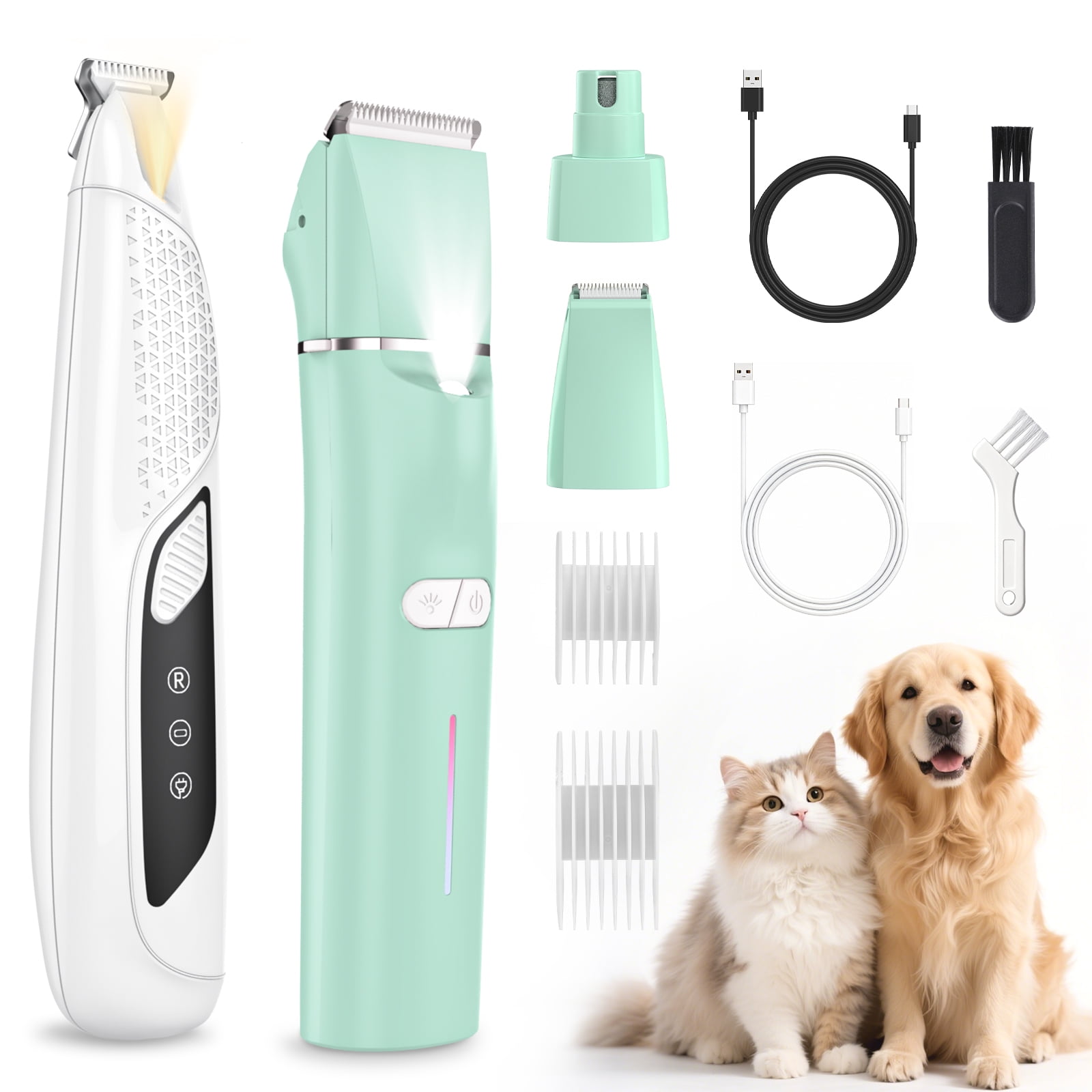 Dog Grooming Kit, Dog Clippers for Grooming for Thick Curly Coats ...