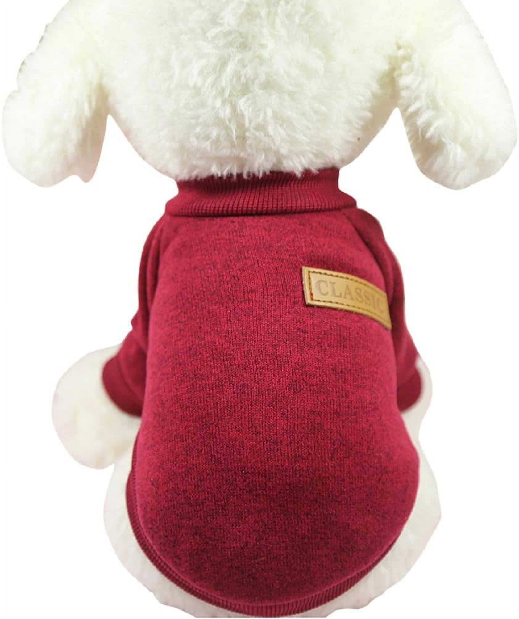 Dog Clothes Dogs Sweater Soft Puppies Clothing Winter Puppy Sweaters ...