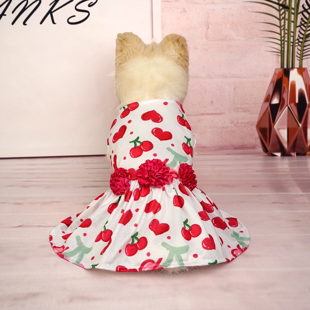 Dog Clothes Girl Dog Dresses Small Floral Puppy Dresses Pet Cat ...