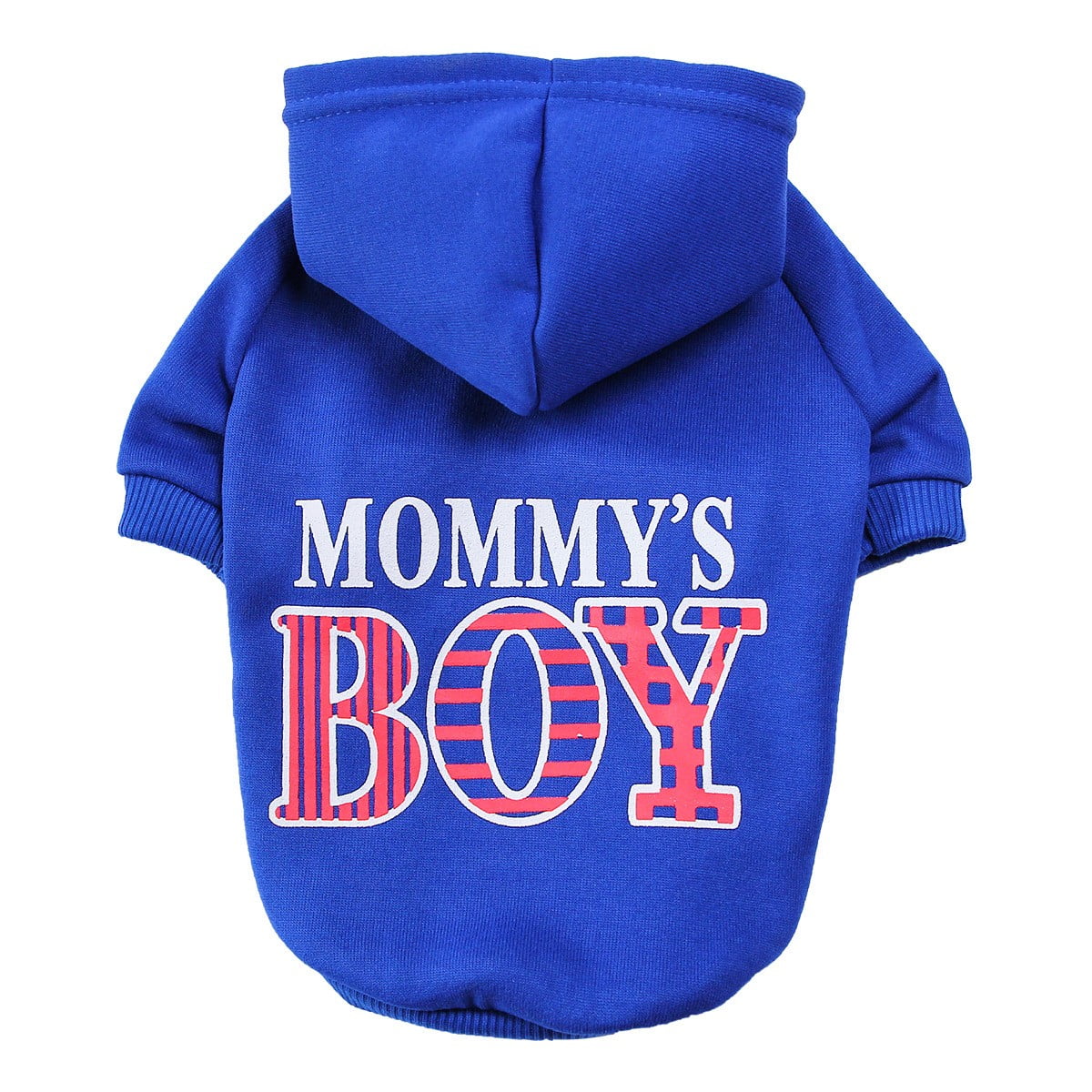 Dog Clothes Hooded Sweatshirt Plus Fleece For Mother And Son With Leash ...