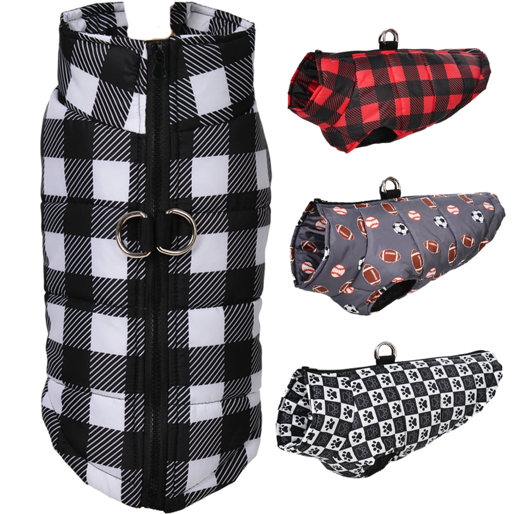 Dog Clothes Winter Jacket Windproof Coat For Small Medium Dogs Cats ...