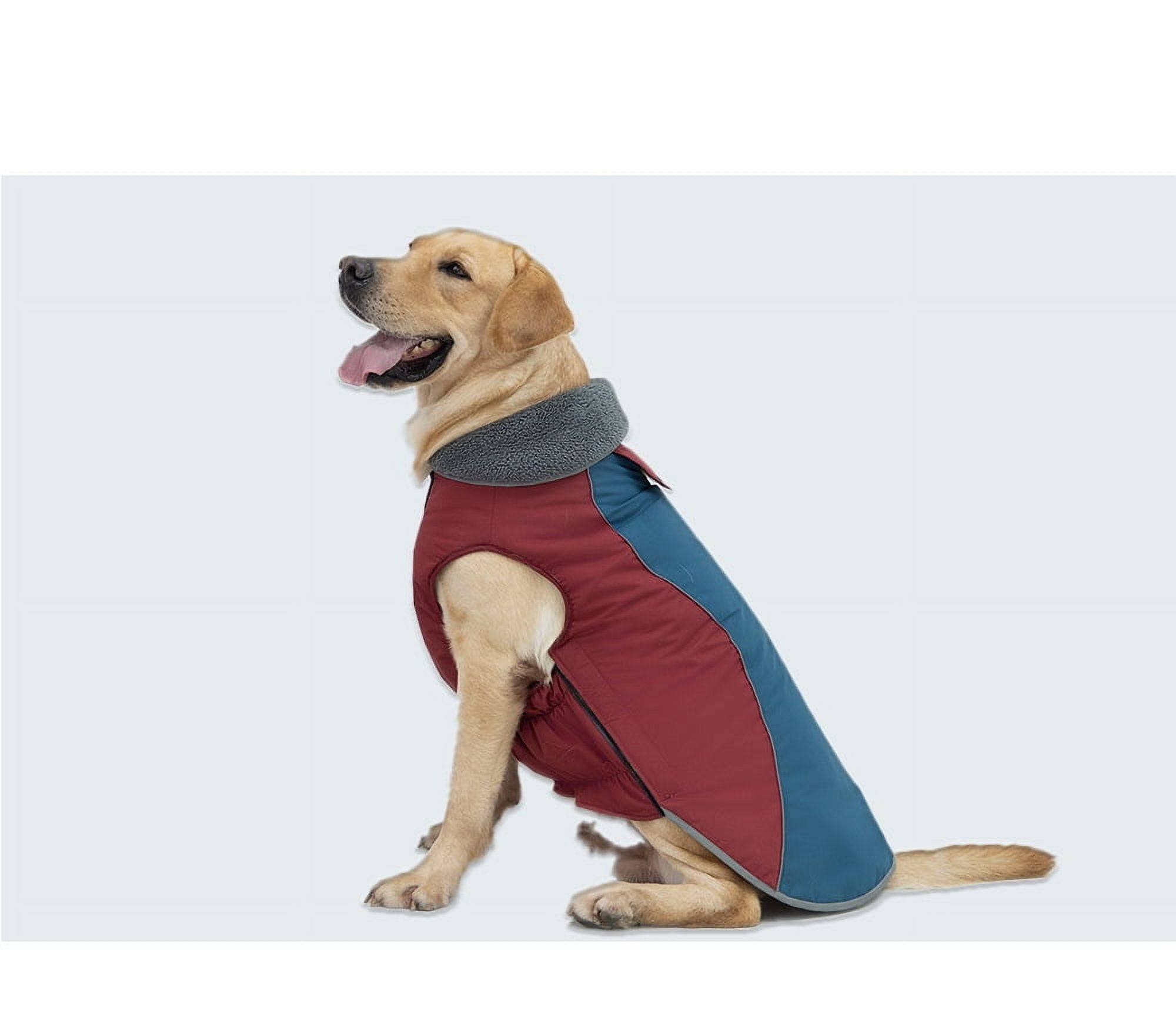 Dog Clothes Winter Warm High Collar Waterproof Jacket Vest for Medium ...