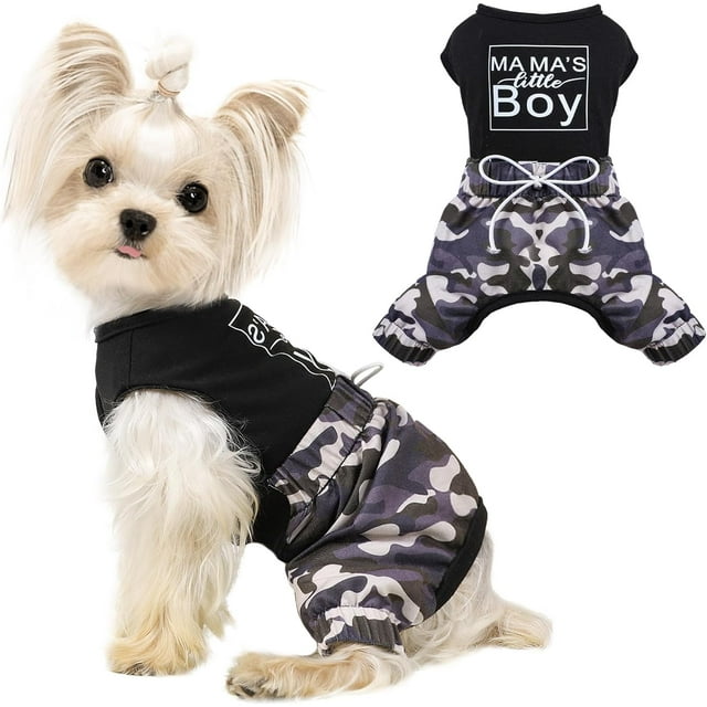 Dog Clothes for Medium Dogs Boy Girl, Dog Pjs Jumpsuit, Soft Material ...