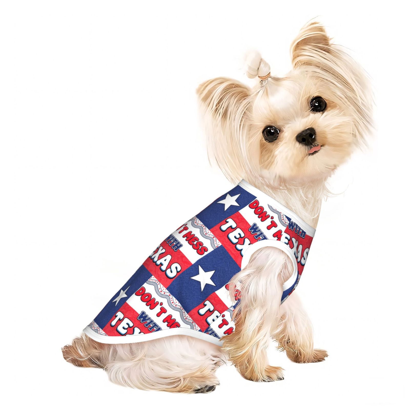 Dog Clothes for Small Dogs Don'T Mess With Texas Flag Puppy Shirt ...