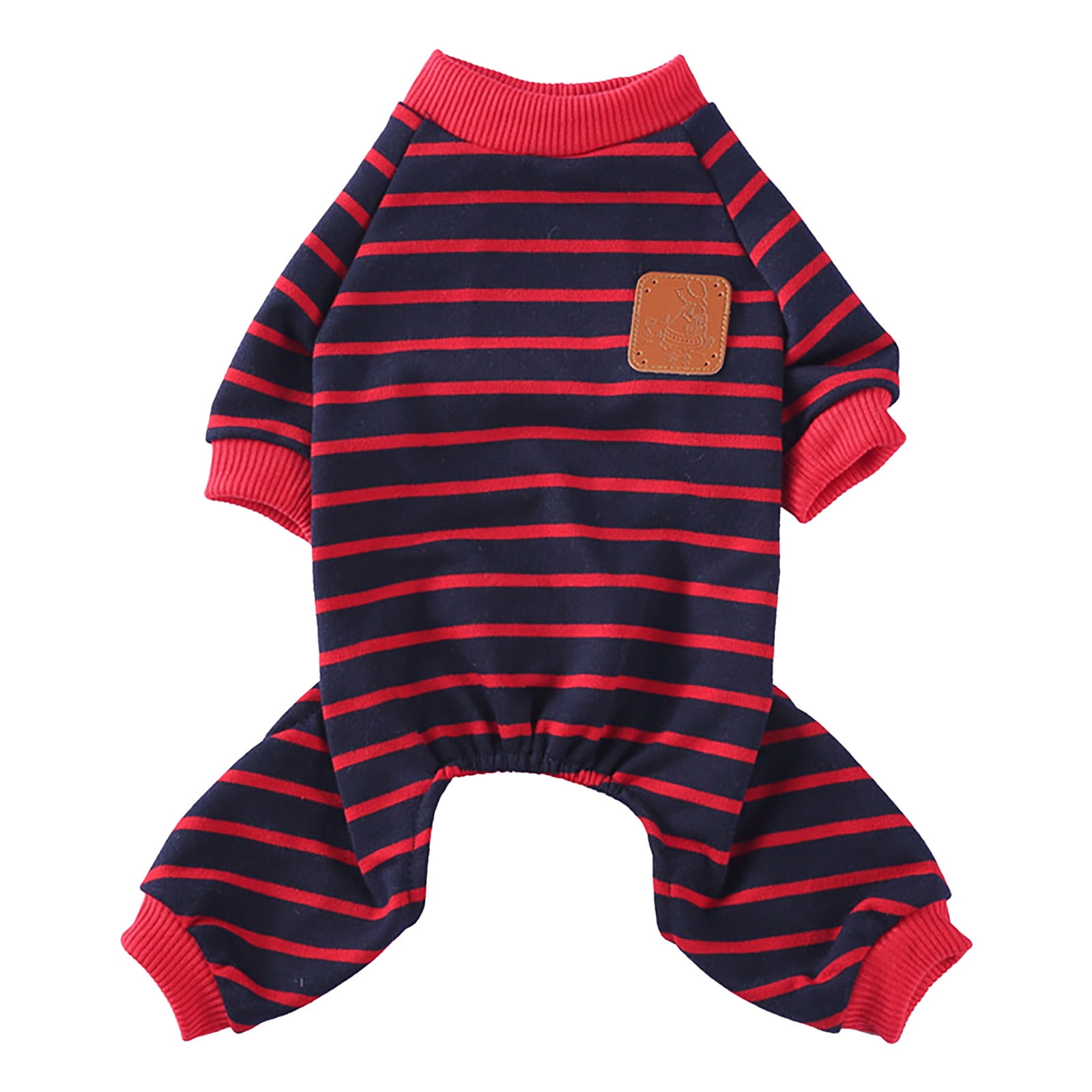 Dog Clothes for Small Dogs Girl Boy Dog Pajamas, Striped Stretch Winter ...