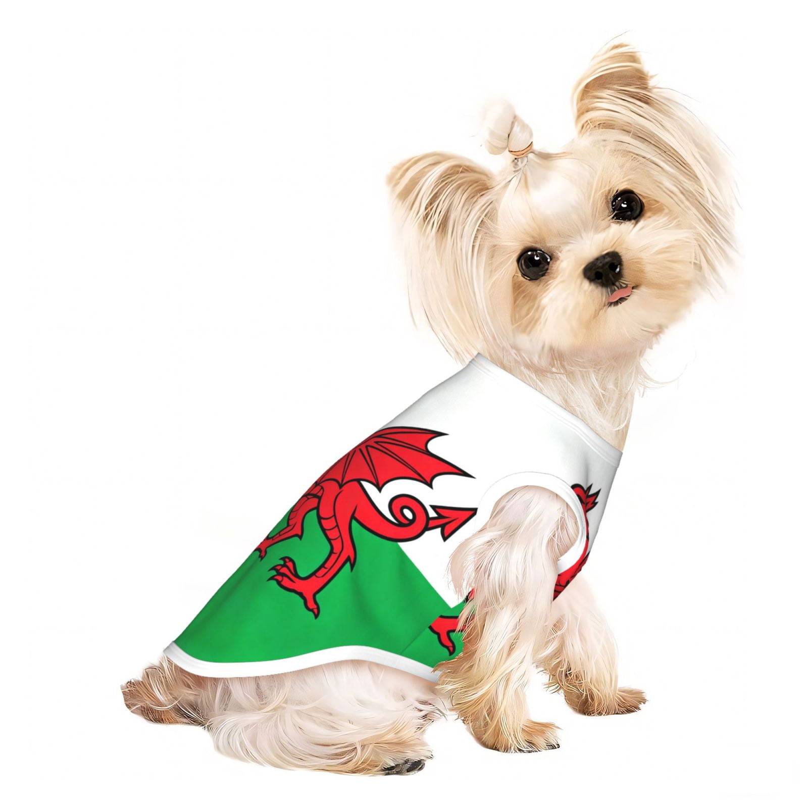 Dog Clothes for Small Dogs Welsh Flag Puppy Shirt Breathable Pet ...