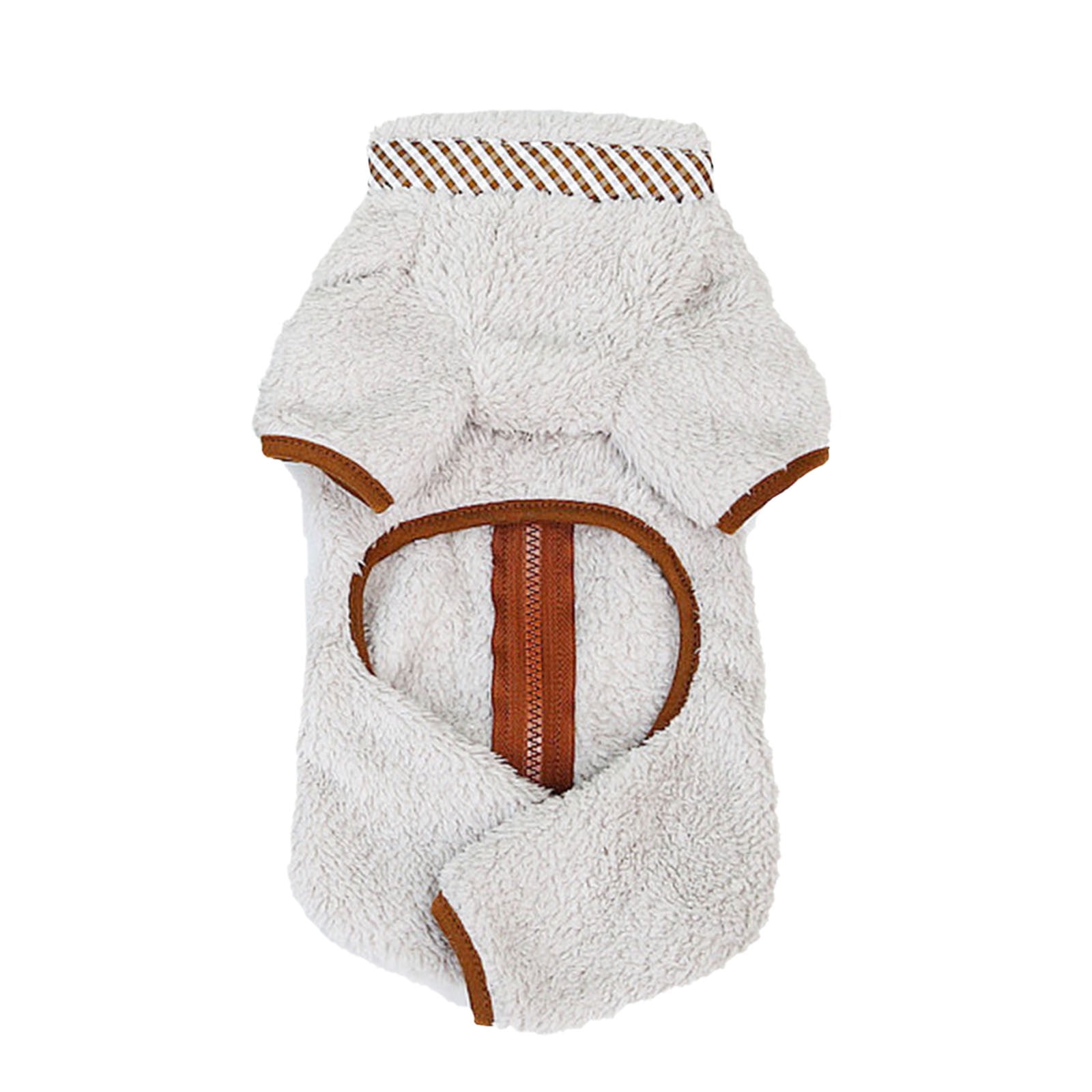 Dog Coat For Small Dog With Double D Ring Zipper On Back Pet Jumpsuit ...