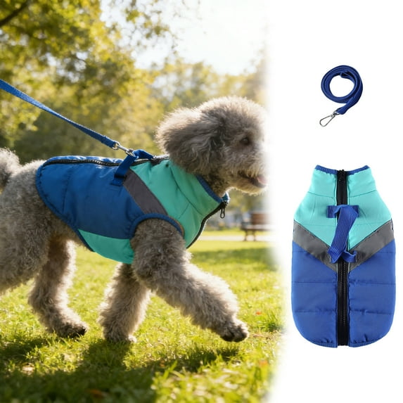 Dog Coat with Harness,Dog Winter Coat,Built-in Harness Dogs Jacket with ...