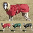 Dog Coat Large Dog Winter Clothes Thick Hoodie Dog Jacket Greyhound ...