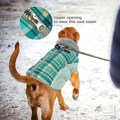 Dog Coat for Large Dogs,Waterproof Dog Winter Jacket with Harness Built ...