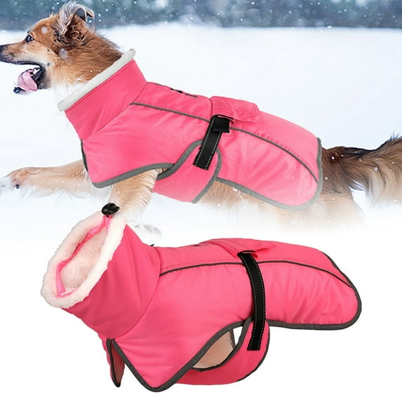 Dog Coat, Waterproof Large Dog Jacket Pet Winter Coat with Adjustable ...
