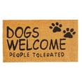 Juvale Dog Coir Doormat, Outdoor Welcome Mat for Porch, Garden ...