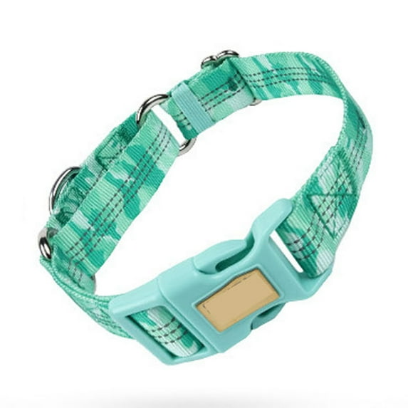 Dog Collar Adjustable Camouflage Pet Collar with Double D-Ring, Nylon ...