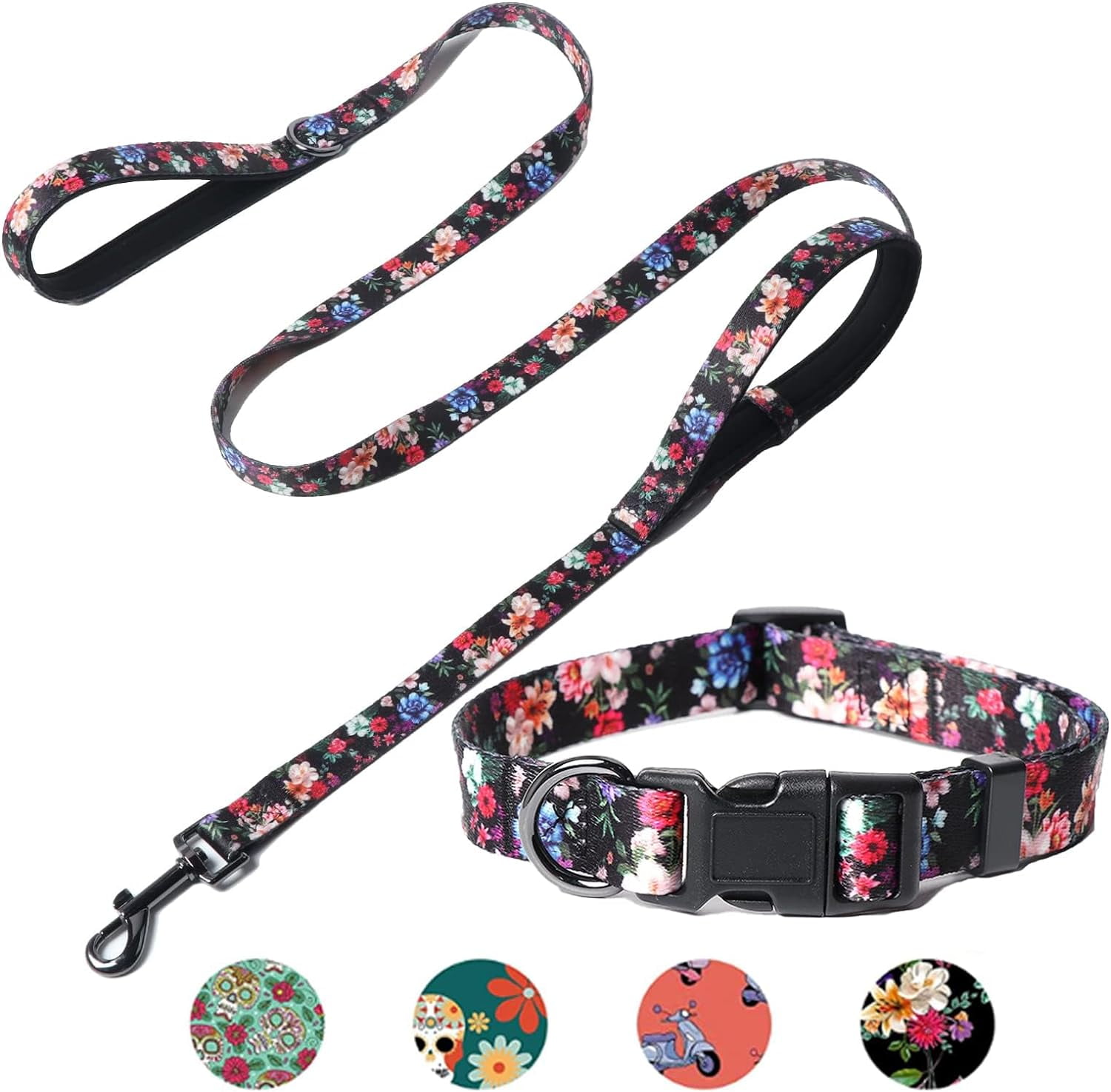 Dog Collar and Leash Set,Dog Collars for Medium Dogs,Heavy Duty Dog ...