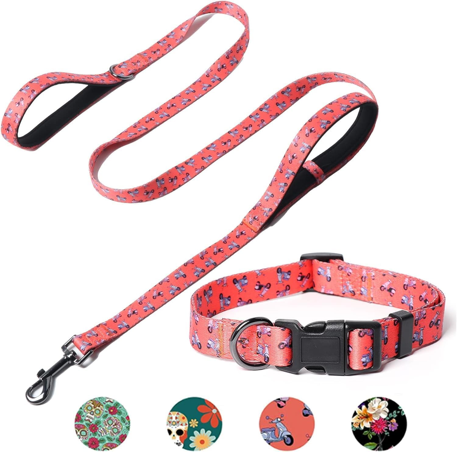 Dog Collar and Leash Set,Dog Collars for Medium Dogs,Heavy Duty Dog ...