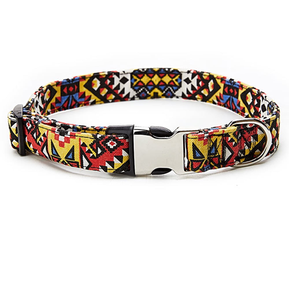 Dog Collar Metal Dog Collars For Large Dogs Heavy Duty Soft Nylon Pet ...