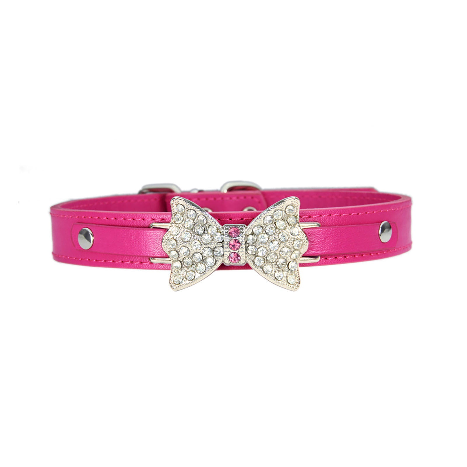 Dog Collar Pet Dog Chain Cat Collar Adjustable Dog Collar Diamond Flash ...