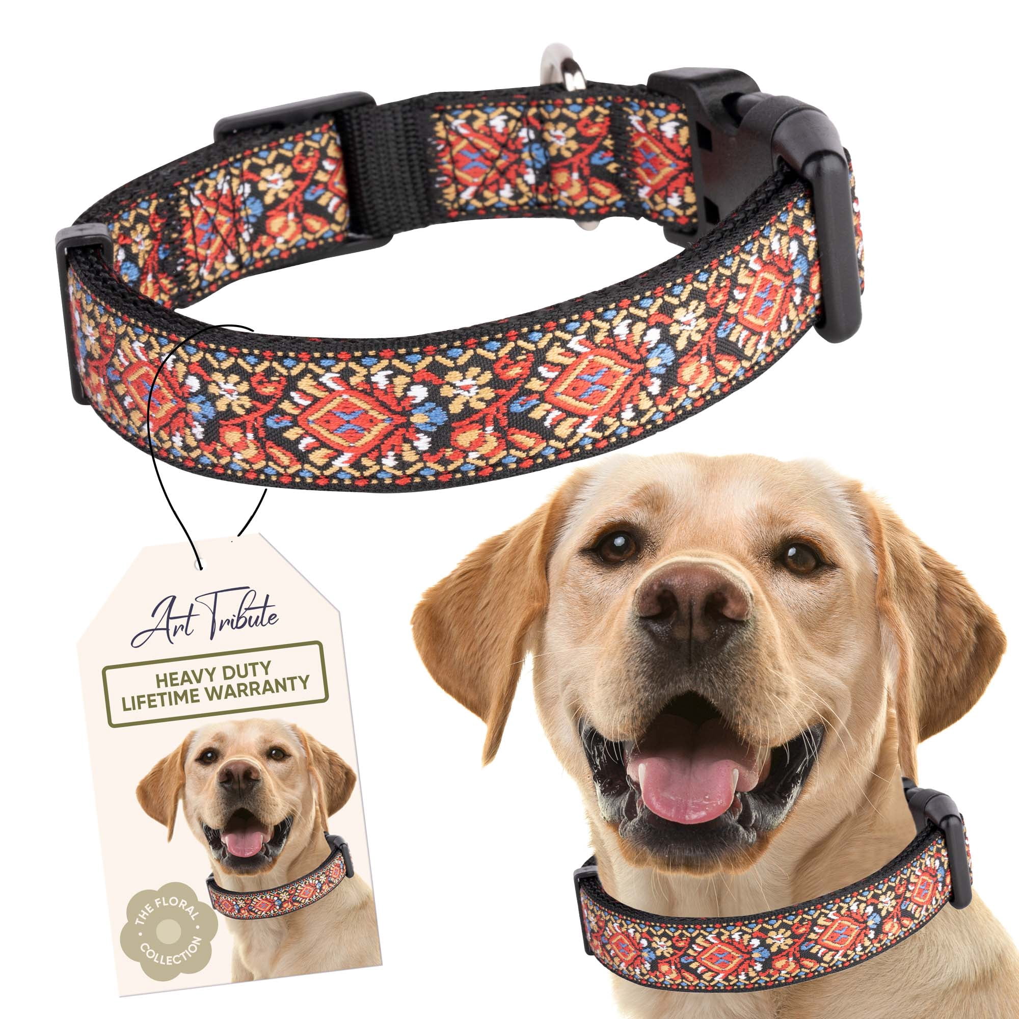 Dog Collar for Small, Medium & Large Dogs, Durable Adjustable Long ...
