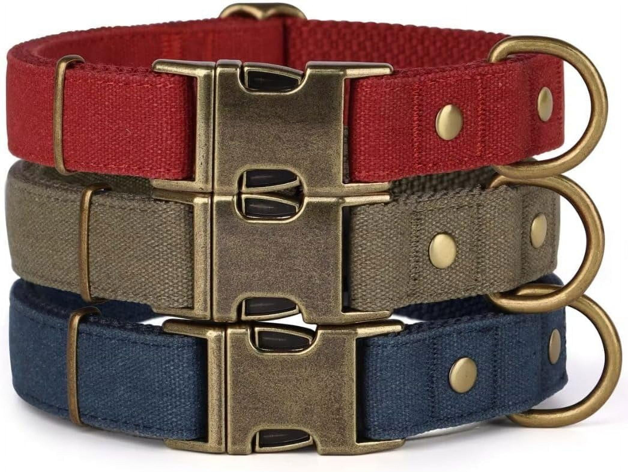 Dog Collars for Medium Dogs, Heavy Duty Nylon Dog Collar with Quick ...