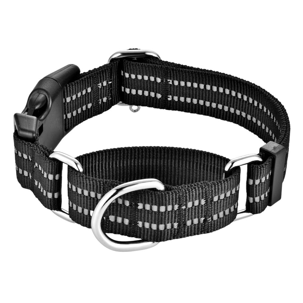 Dog Collars Reflective Nylon Dog Collar with Quick Release Buckle ...