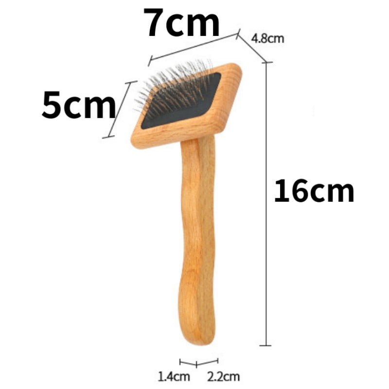 Dog Comb Wooden Dogs Brush Pet Hair Remover Dog Grooming Brush for Pet ...