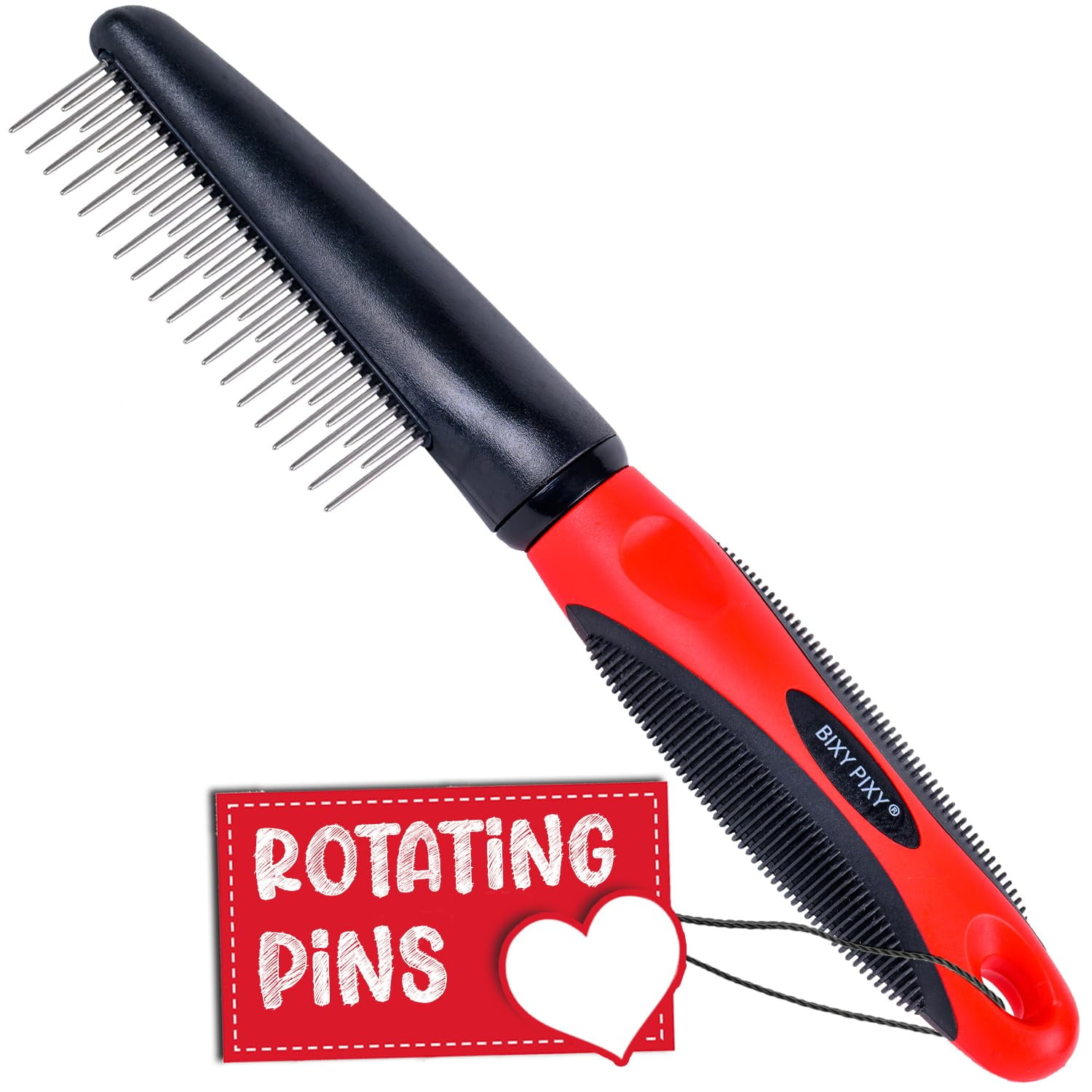 Dog Combs for Grooming Matting - Rotating Teeth Poodle Comb for ...