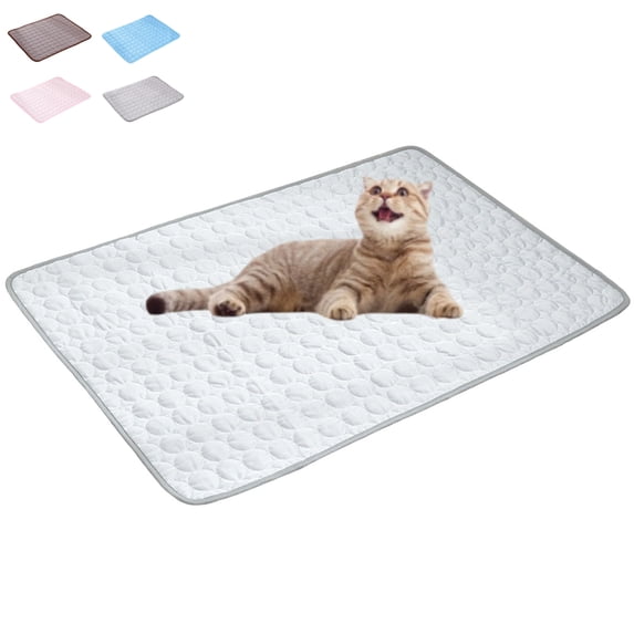 Dog Cooling Blanket – Ice Silk Furry Pet Cooling Mat, Portable ...