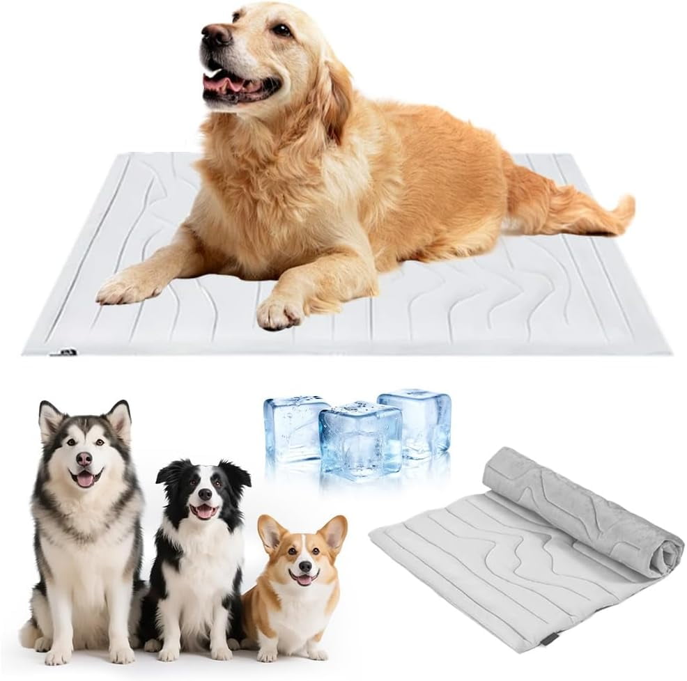 Dog Cooling Mat, 2025 Upgraded Pet Pad for Dogs and Cats, Portable Cool ...