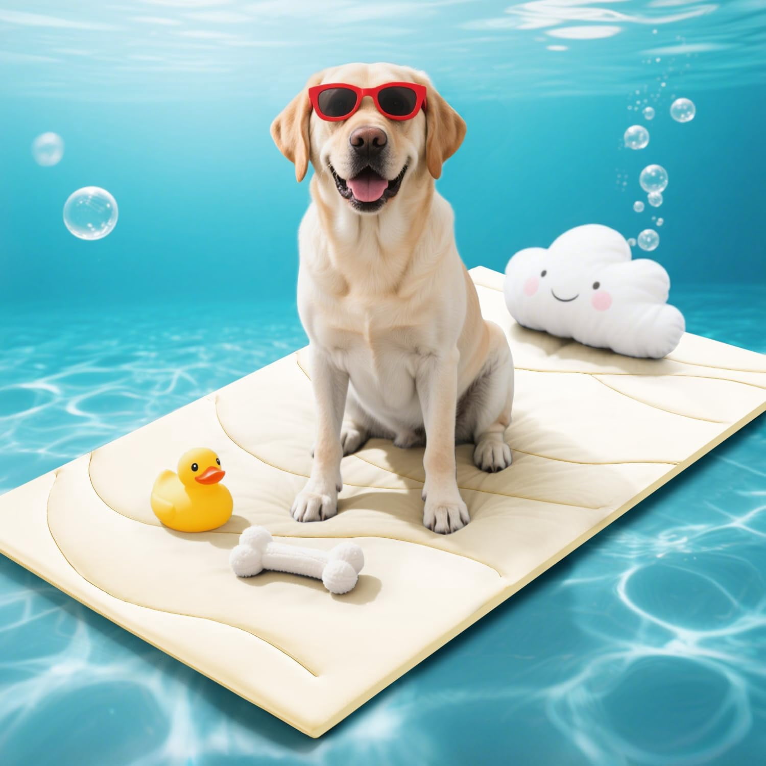 Dog Cooling Mat, 36" x 23" Reversible Self-Cooling Mat for Medium Dogs ...