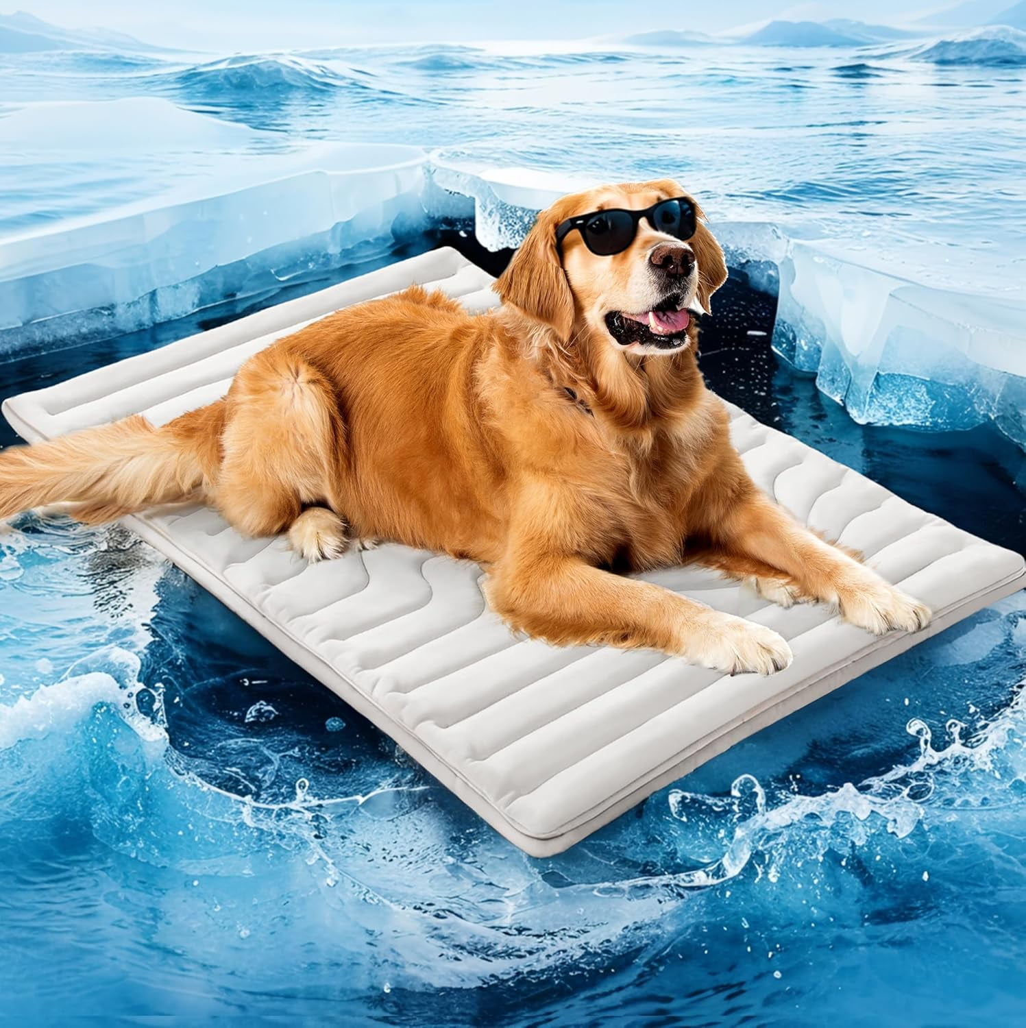 Dog Cooling Mat, 48" x 28"Large, Cooling Pad Reversible (Cool & Warm ...