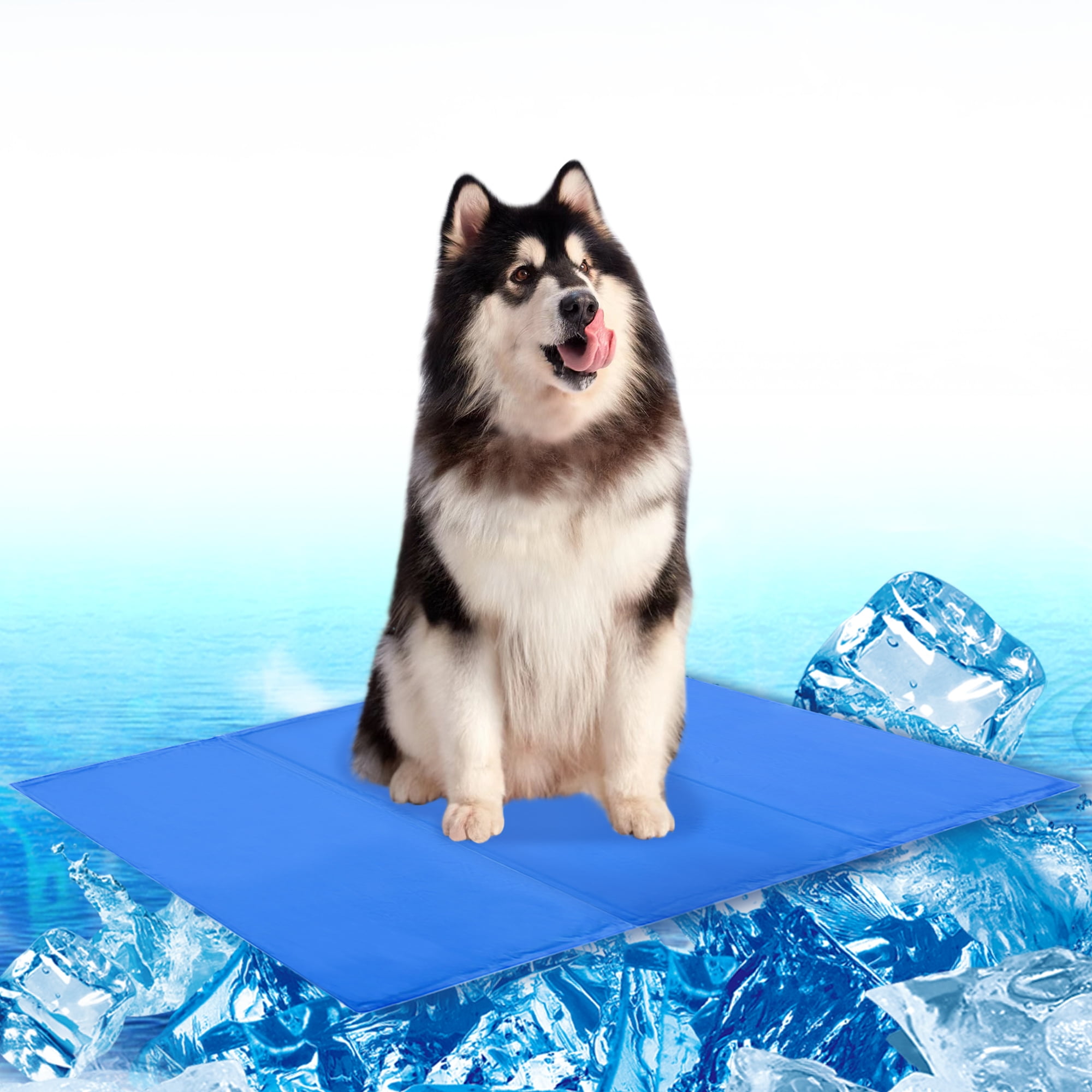 Dog Cooling Mat, Cooling Dog Beds for Large Dogs Washable Pet Cooling ...