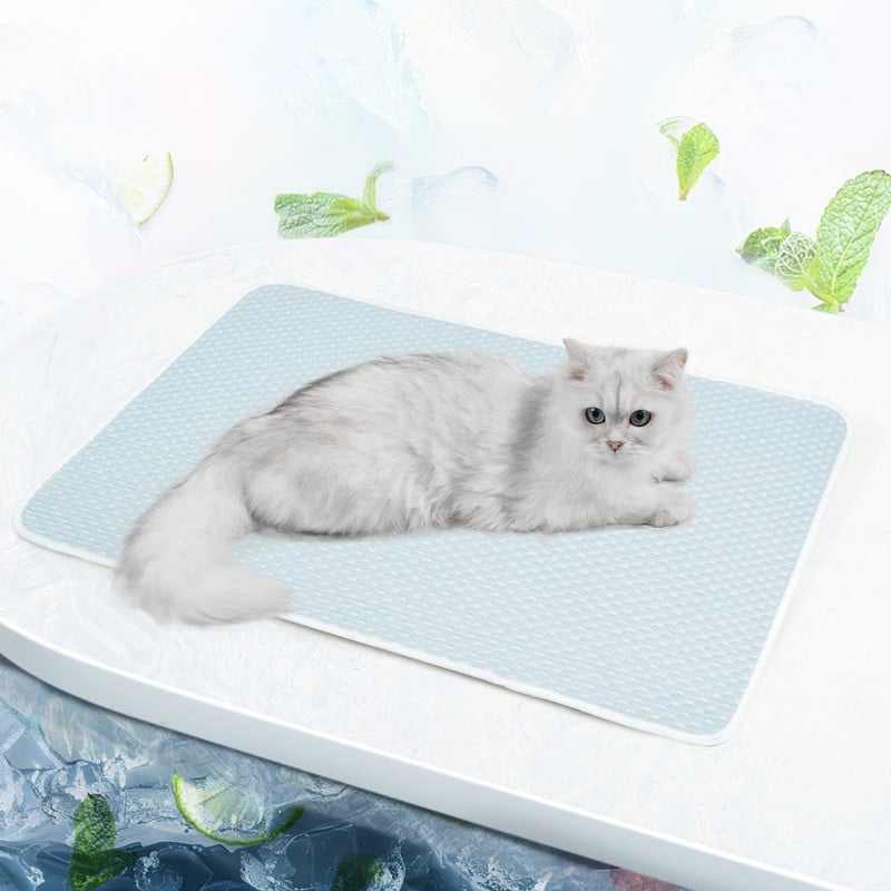 Dog Cooling Mat Breathable Cooling Pad for Dog Cats Washable Pet ...