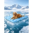 Dog Cooling Mat for Dogs & Cats, 44" x 32" Thick & Durable Cooling Pad ...