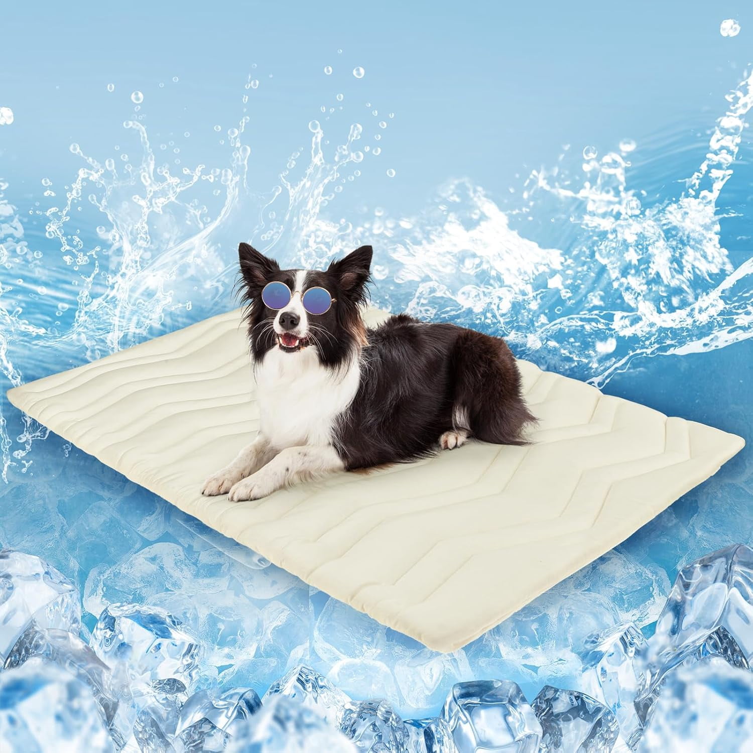 Dog Cooling Mat Extra Large, 59"x40" Reversible Self-Cooling Pad (Cool ...