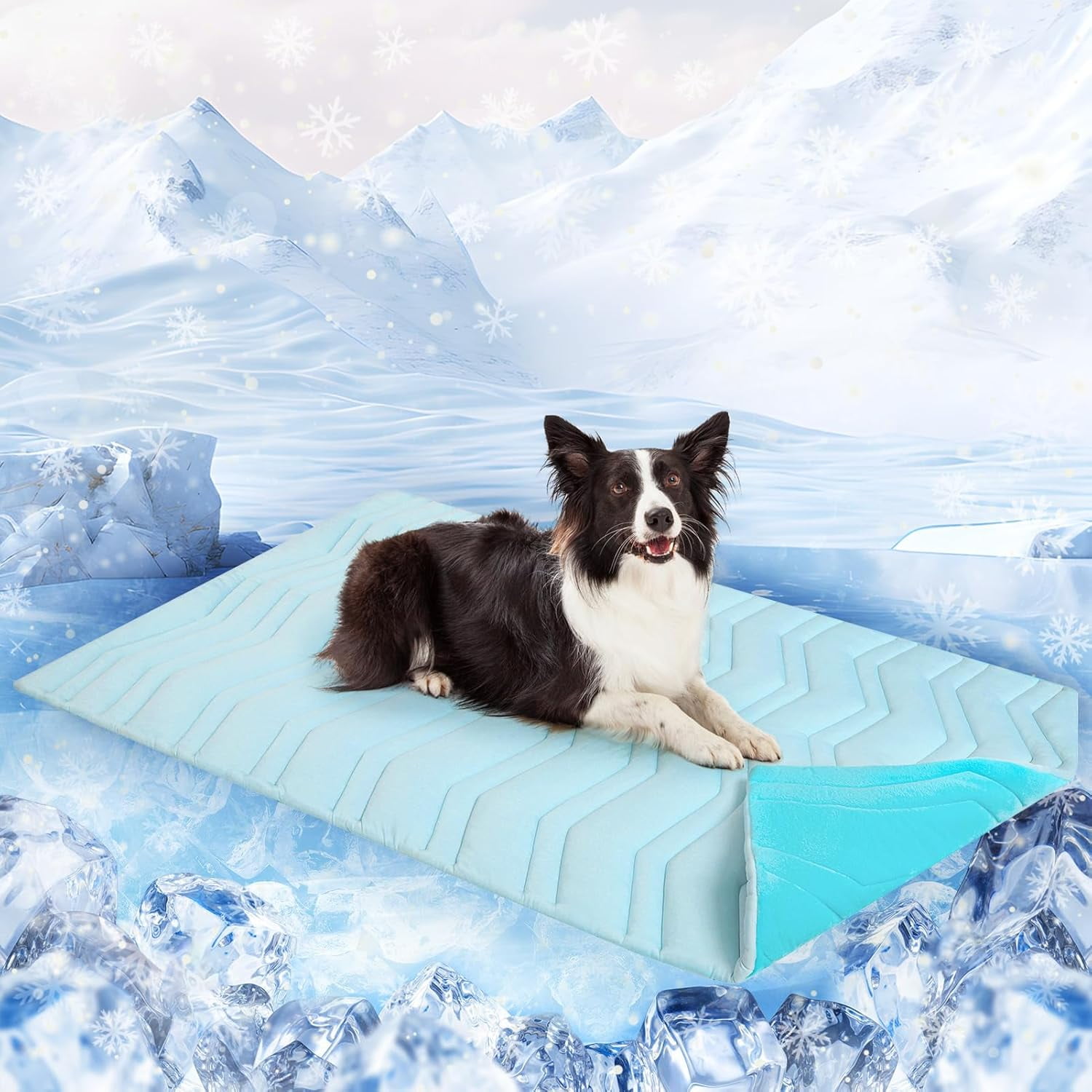 Dog Cooling Mat Extra Large, 59"x40" Reversible Self-Cooling Pad (Cool ...