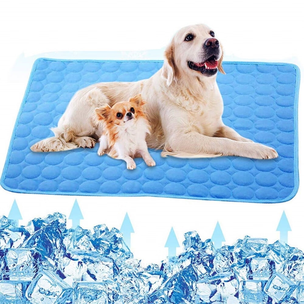 Dog Cooling Mat,Pet Dog Self Cooling Pad,Ice Silk Washable Summer ...