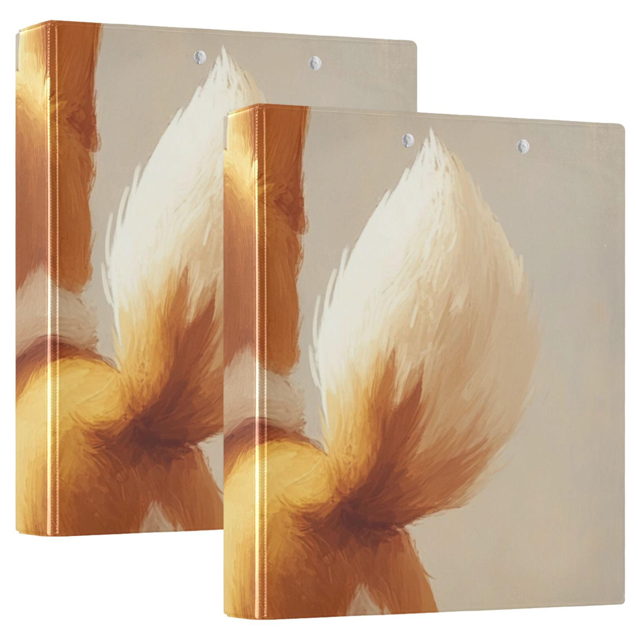 Dog Corgi 3 Ring Binders 1.5 inch Hardcover File Folders with Interior ...
