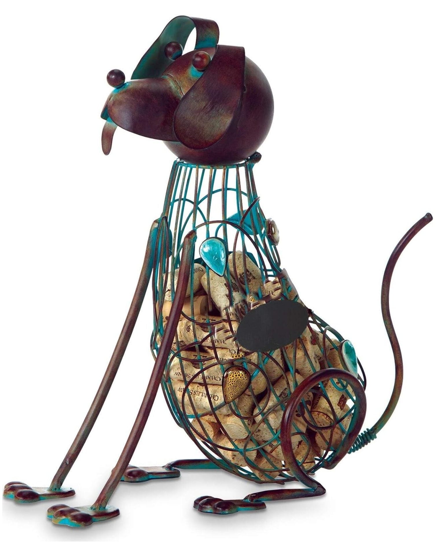 Dog Cork Caddy Wine Cork Holder Displays and Stores Over 55 Wine Corks ...