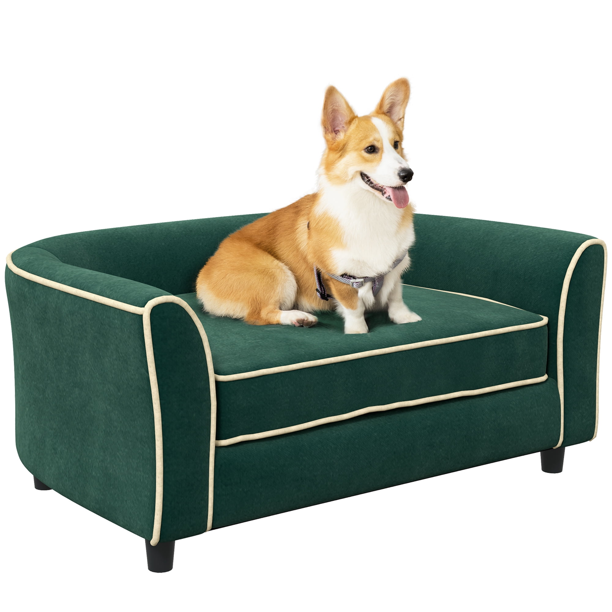 Dog Couch Fancy Pet Bed Modern Dog Sofa for Small and Medium Dogs Cats ...