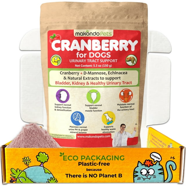 Dog Cranberry Supplement - Natural Dog UTI Treatment & Kidney Support ...