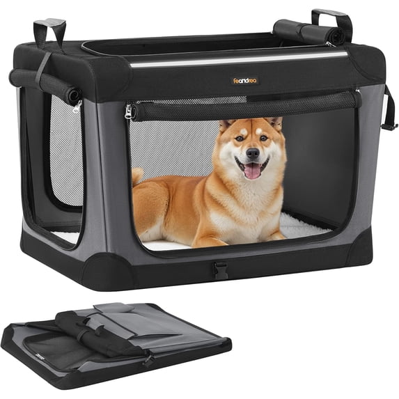 Dog Crate 44-Inch Portable Dog Travel Crate for Extra Large Dogs Oxford ...