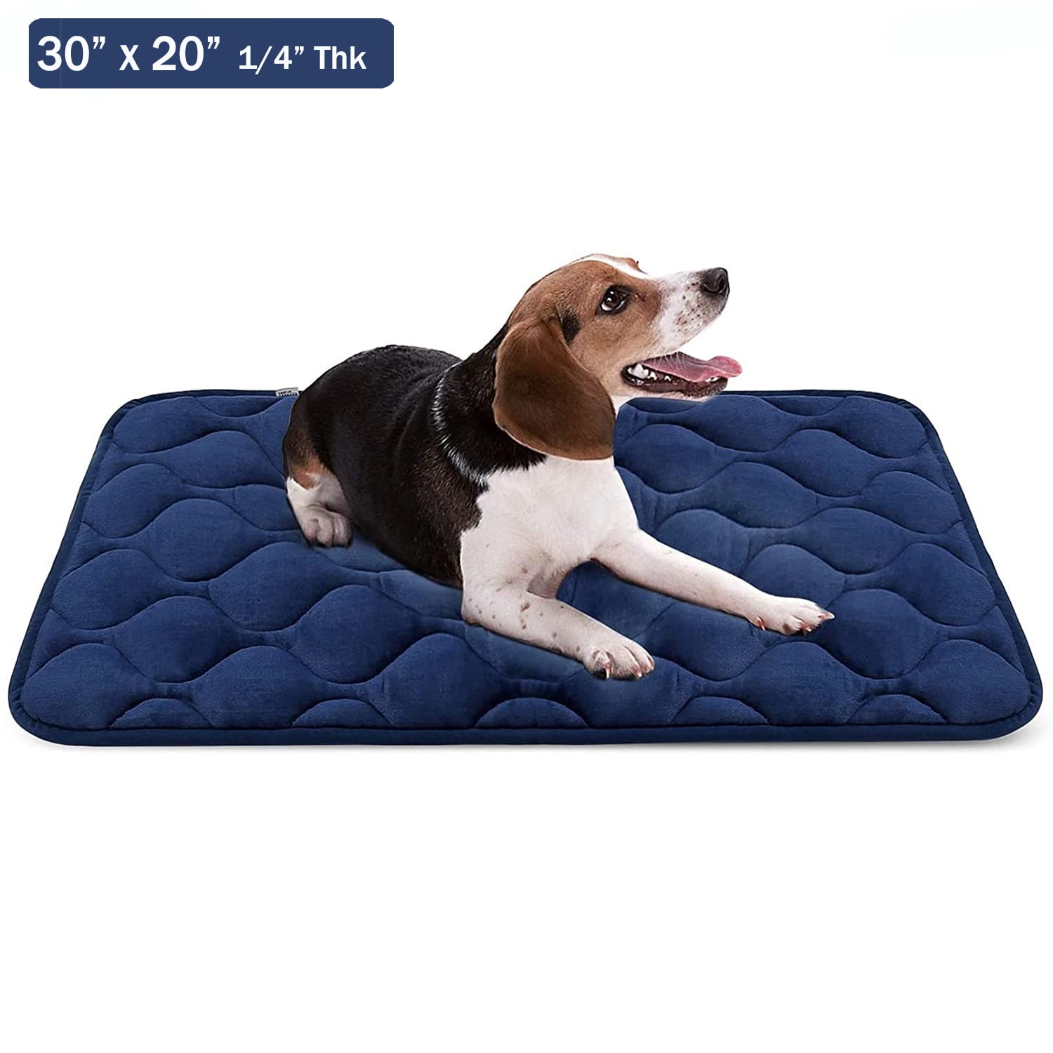"Dinosam Indestructible Dog Crate Bed - Washable Mat for Small, Medium ...