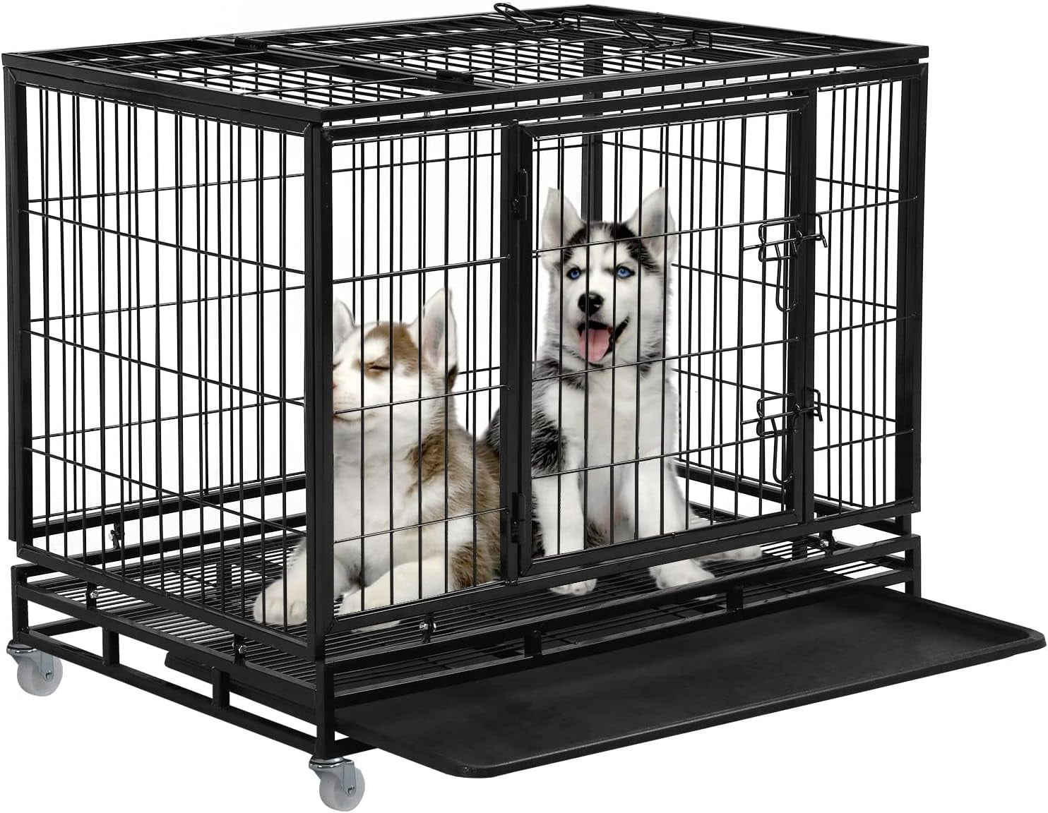 Dog Crate Dog Cage Dog Kennel for Large Dogs Heavy Duty 36 Inches Pet ...