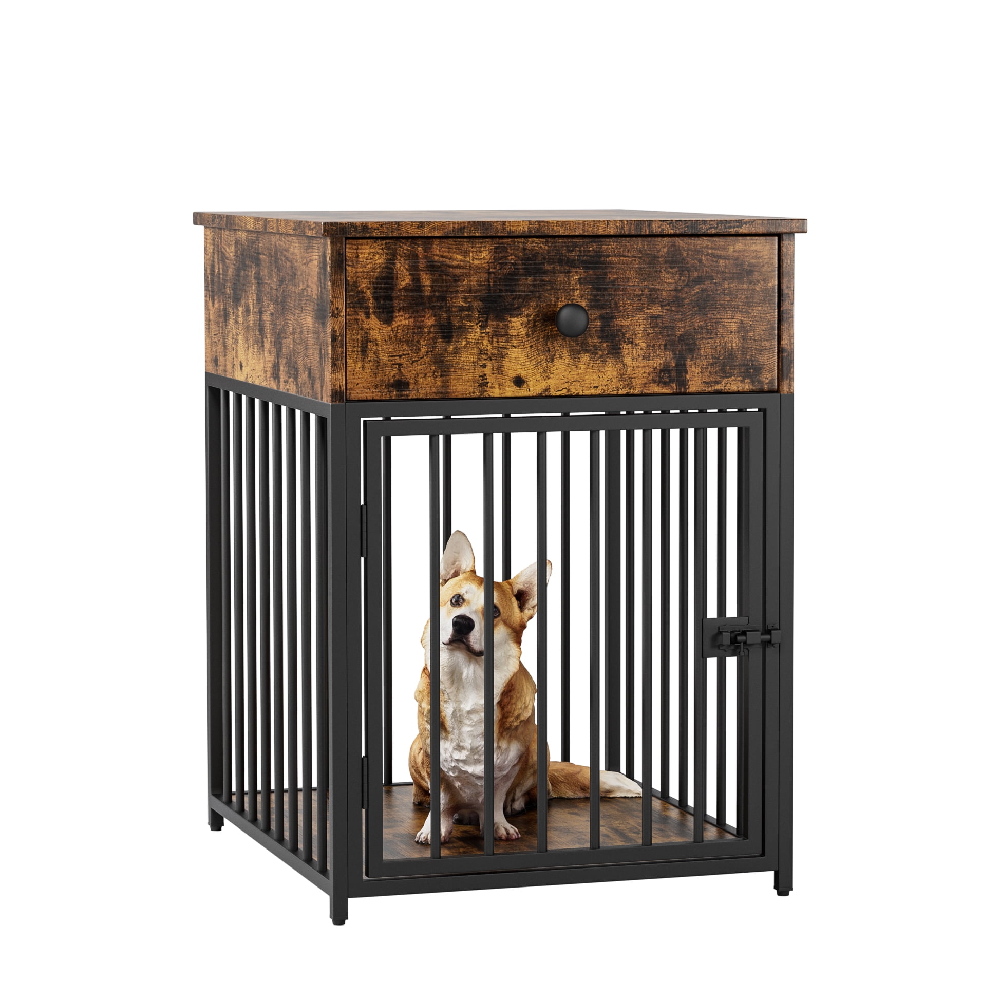 Dog Crate Furniture,Dog House,Decorative Dog Kennel with Drawer,Indoor ...